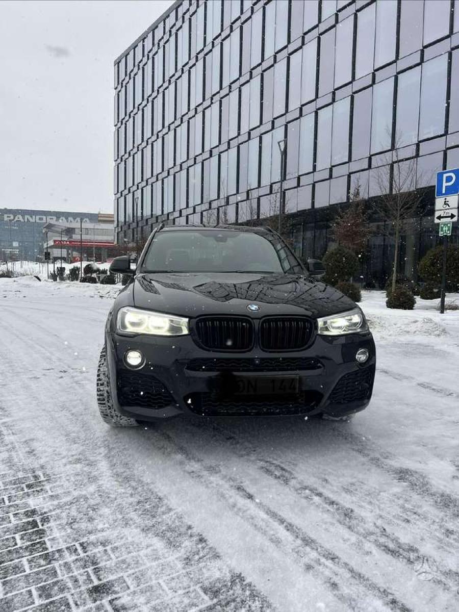 Melns BMW X3 2017 Viļņa, ar dzinēja tilpumu 2.98 L un nobraukumu 147 tūkst. km par 15000 €, foto 1 vietnē AUTOMOTO.COM.LV