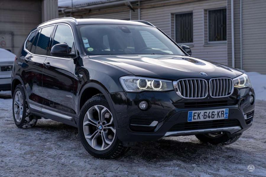 Black BMW X3 2017 in Vilnius, with an engine capacity of 2.00 L and mileage of 270 thousand km for 14500 €, photo 1 on AUTOMOTO.COM.LV