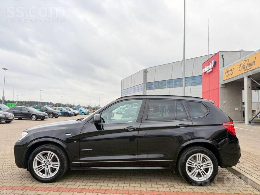 Black BMW X3 2017 in Vilnius, with an engine capacity of 2.00 L and mileage of 241 thousand km for 15000 €, photo 6 on AUTOMOTO.COM.LV