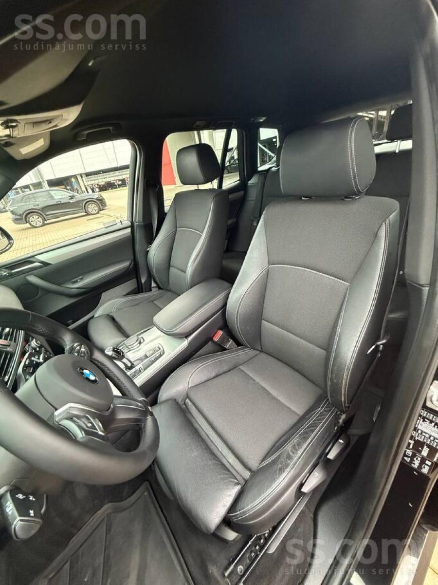 Black BMW X3 2017 in Vilnius, with an engine capacity of 2.00 L and mileage of 241 thousand km for 15000 €, photo 10 on AUTOMOTO.COM.LV