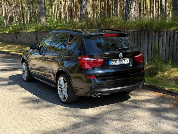 Black BMW X3 2017 in Riga, with an engine capacity of 3.00 L and mileage of 254 thousand km for 17200 €, photo 6 on AUTOMOTO.COM.LV