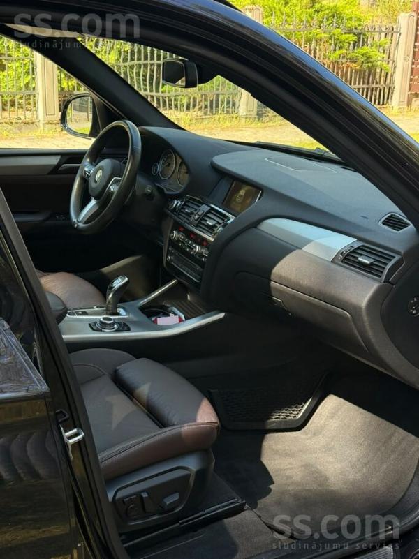 Black BMW X3 2017 in Riga, with an engine capacity of 3.00 L and mileage of 254 thousand km for 17200 €, photo 10 on AUTOMOTO.COM.LV