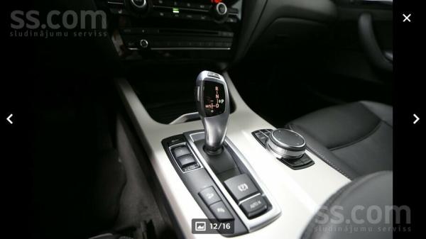 Melns BMW X3 2017 Rīga, ar dzinēja tilpumu 2.00 L un nobraukumu 127 tūkst. km par 18200 €, foto 9 vietnē AUTOMOTO.COM.LV