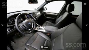 Melns BMW X3 2017 Rīga, ar dzinēja tilpumu 2.00 L un nobraukumu 127 tūkst. km par 18200 €, foto 7 vietnē AUTOMOTO.COM.LV