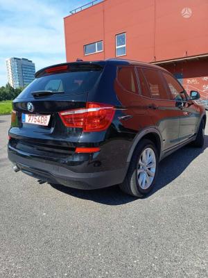 Black BMW X3 2017 in Klaipeda, with an engine capacity of 2.00 L and mileage of 178 thousand km for 11999 €, photo 8 on AUTOMOTO.COM.LV
