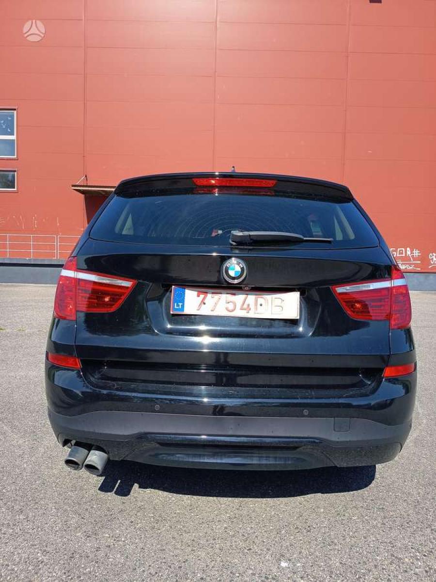 Black BMW X3 2017 in Klaipeda, with an engine capacity of 2.00 L and mileage of 178 thousand km for 11999 €, photo 10 on AUTOMOTO.COM.LV