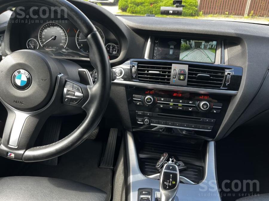 Black BMW X3 2017 in Riga, with an engine capacity of 3.00 L and mileage of 226 thousand km for 17200 €, photo 13 on AUTOMOTO.COM.LV