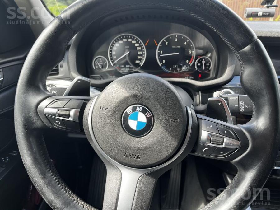 Black BMW X3 2017 in Riga, with an engine capacity of 3.00 L and mileage of 226 thousand km for 17200 €, photo 14 on AUTOMOTO.COM.LV