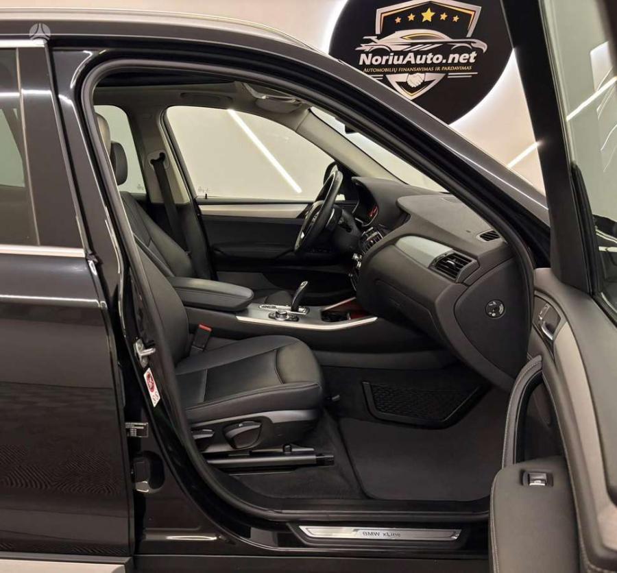 Melns BMW X3 2017 Marijampole, ar dzinēja tilpumu 2.00 L un nobraukumu 179 tūkst. km par 16850 €, foto 11 vietnē AUTOMOTO.COM.LV