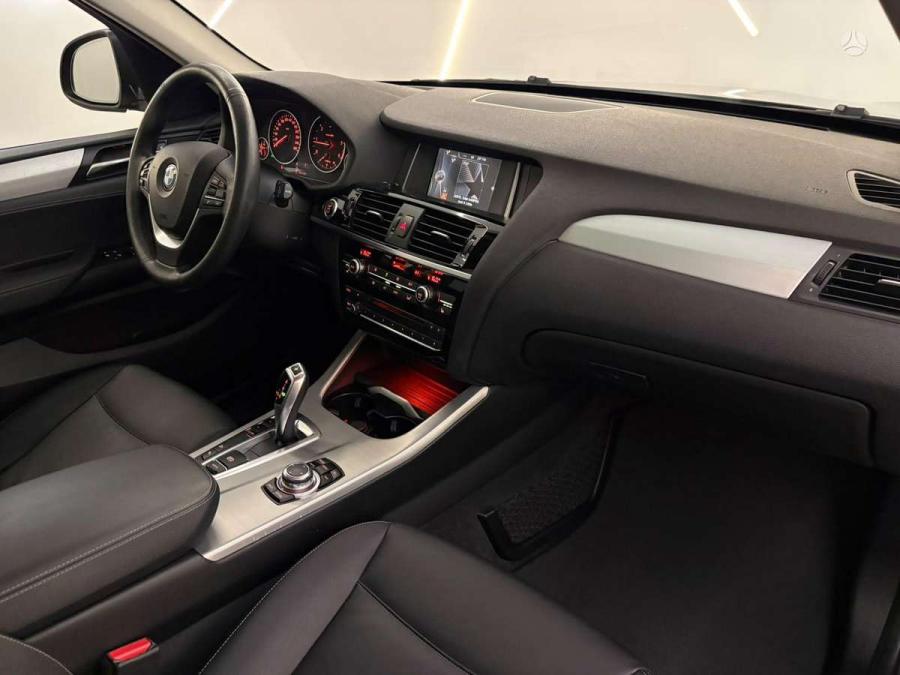 Melns BMW X3 2017 Marijampole, ar dzinēja tilpumu 2.00 L un nobraukumu 179 tūkst. km par 16850 €, foto 12 vietnē AUTOMOTO.COM.LV