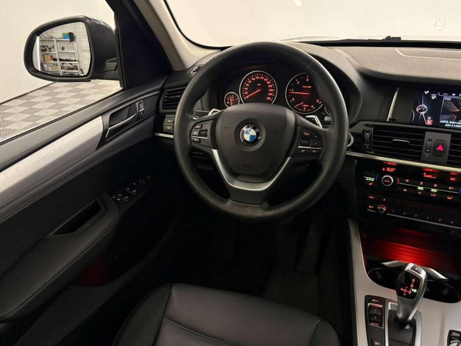 Melns BMW X3 2017 Marijampole, ar dzinēja tilpumu 2.00 L un nobraukumu 179 tūkst. km par 16850 €, foto 14 vietnē AUTOMOTO.COM.LV