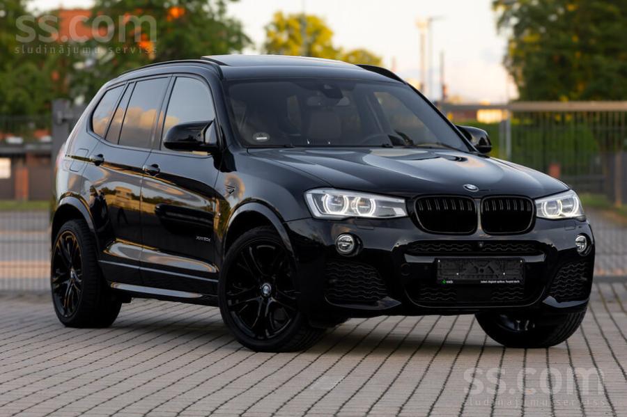 Black BMW X3 2017 in Riga, with an engine capacity of 3.00 L and mileage of 0 thousand km for 16900 €, photo 1 on AUTOMOTO.COM.LV