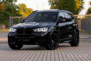 Black BMW X3 2017 in Riga, with an engine capacity of 3.00 L and mileage of 0 thousand km for 16900 €, photo 4 on AUTOMOTO.COM.LV