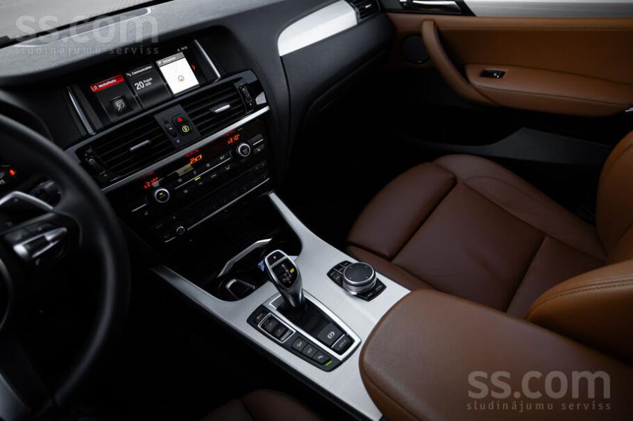 Black BMW X3 2017 in Riga, with an engine capacity of 3.00 L and mileage of 0 thousand km for 16900 €, photo 20 on AUTOMOTO.COM.LV
