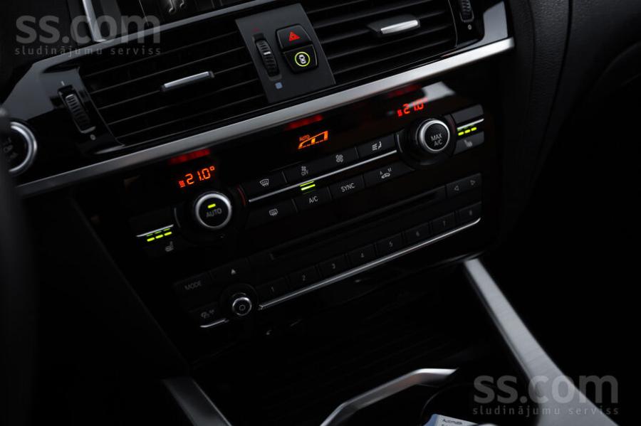 Black BMW X3 2017 in Riga, with an engine capacity of 3.00 L and mileage of 0 thousand km for 16900 €, photo 22 on AUTOMOTO.COM.LV
