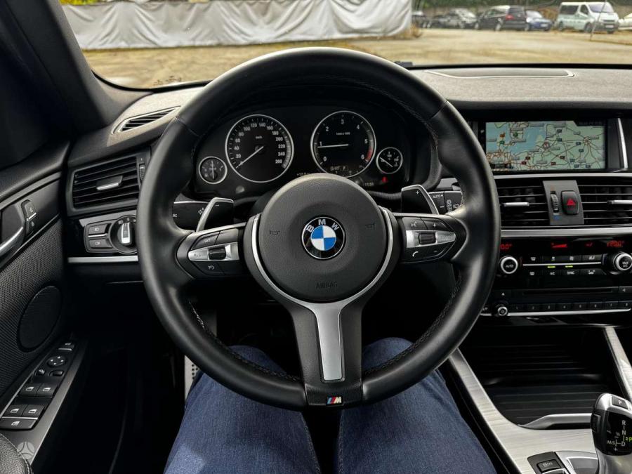 Black BMW X3 2017 in Panevezys, with an engine capacity of 2.00 L and mileage of 153 thousand km for 15500 €, photo 7 on AUTOMOTO.COM.LV