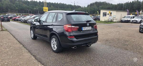 Black BMW X3 2017 in Vilnius, with an engine capacity of 2.00 L and mileage of 258 thousand km for 11200 €, photo 8 on AUTOMOTO.COM.LV