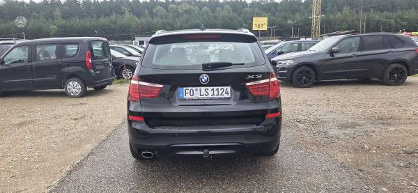 Black BMW X3 2017 in Vilnius, with an engine capacity of 2.00 L and mileage of 258 thousand km for 11200 €, photo 9 on AUTOMOTO.COM.LV
