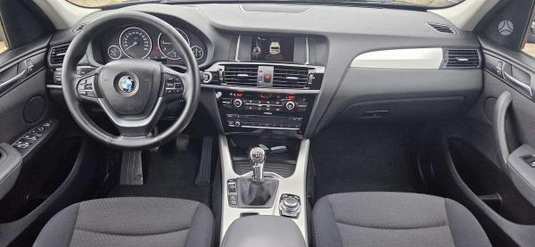 Black BMW X3 2017 in Vilnius, with an engine capacity of 2.00 L and mileage of 258 thousand km for 11200 €, photo 11 on AUTOMOTO.COM.LV
