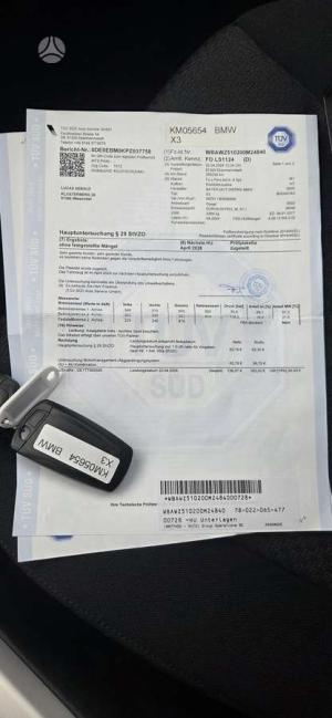 Черный БМВ Х3 2017 в Вильнюс, объемом двигателя 2.00 л и пробегом 258 тыс. км за 11200 €, фото 25 на AUTOMOTO.COM.LV