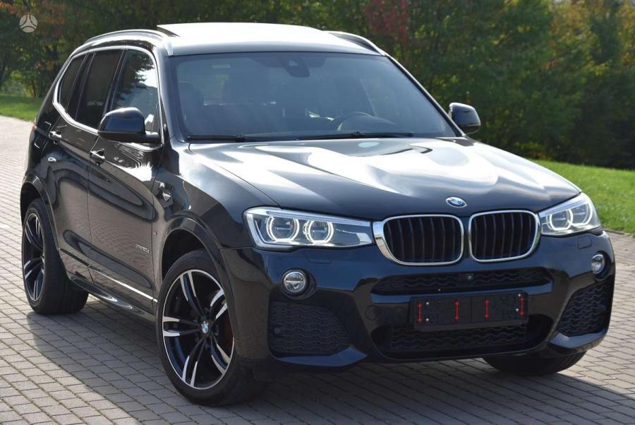 Black BMW X3 2017 in Vilnius, with an engine capacity of 2.00 L and mileage of 269 thousand km for 16500 €, photo 1 on AUTOMOTO.COM.LV