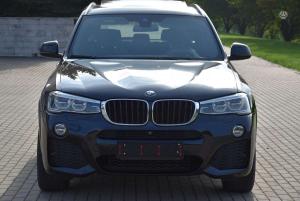 Black BMW X3 2017 in Vilnius, with an engine capacity of 2.00 L and mileage of 269 thousand km for 16500 €, photo 5 on AUTOMOTO.COM.LV