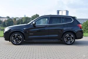 Black BMW X3 2017 in Vilnius, with an engine capacity of 2.00 L and mileage of 269 thousand km for 16500 €, photo 8 on AUTOMOTO.COM.LV