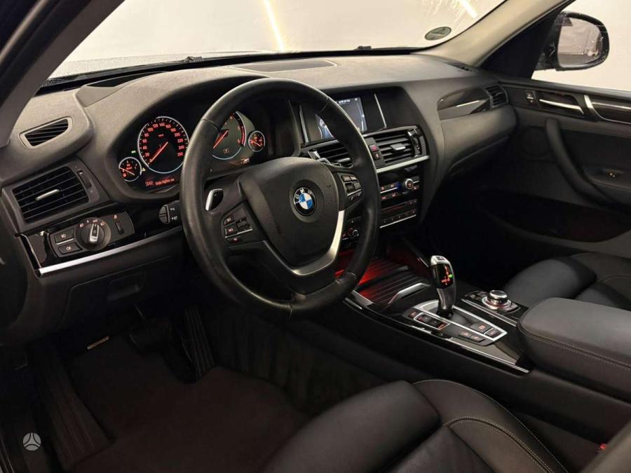 Black BMW X3 2017 in Marijampole, with an engine capacity of 2.00 L and mileage of 272 thousand km for 16450 €, photo 3 on AUTOMOTO.COM.LV