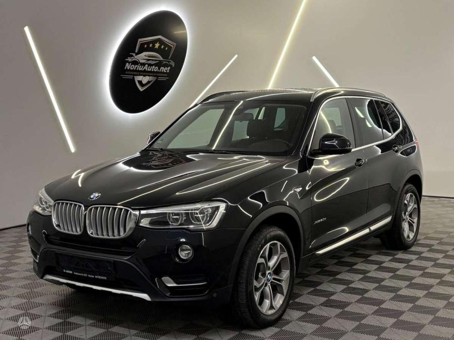 Black BMW X3 2017 in Marijampole, with an engine capacity of 2.00 L and mileage of 272 thousand km for 16450 €, photo 29 on AUTOMOTO.COM.LV