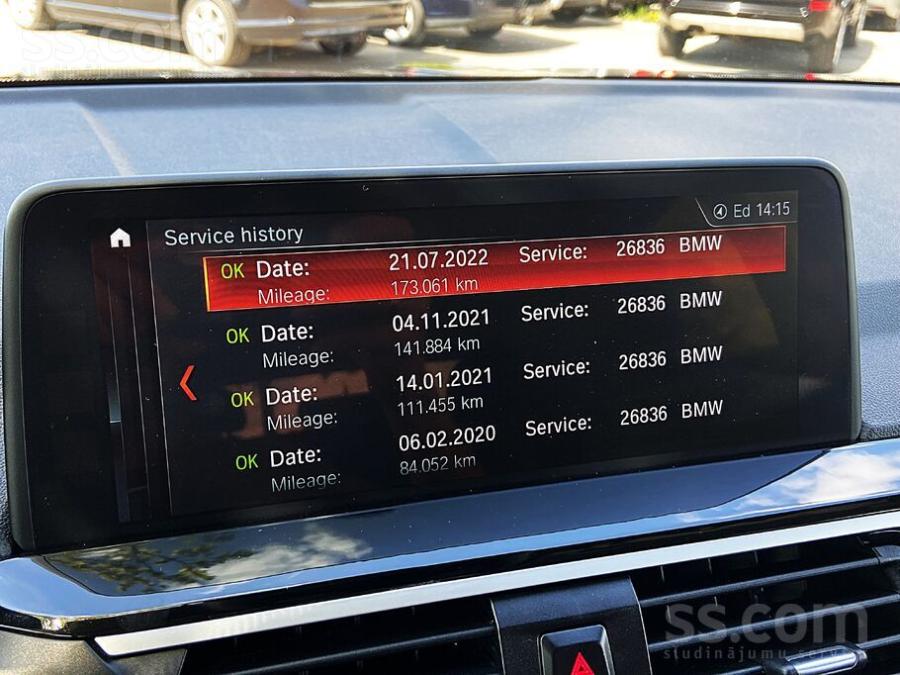 Черный БМВ Х3 2018 в Лимбажи, объемом двигателя 2.00 л и пробегом 201 тыс. км за 23950 €, фото 25 на AUTOMOTO.COM.LV