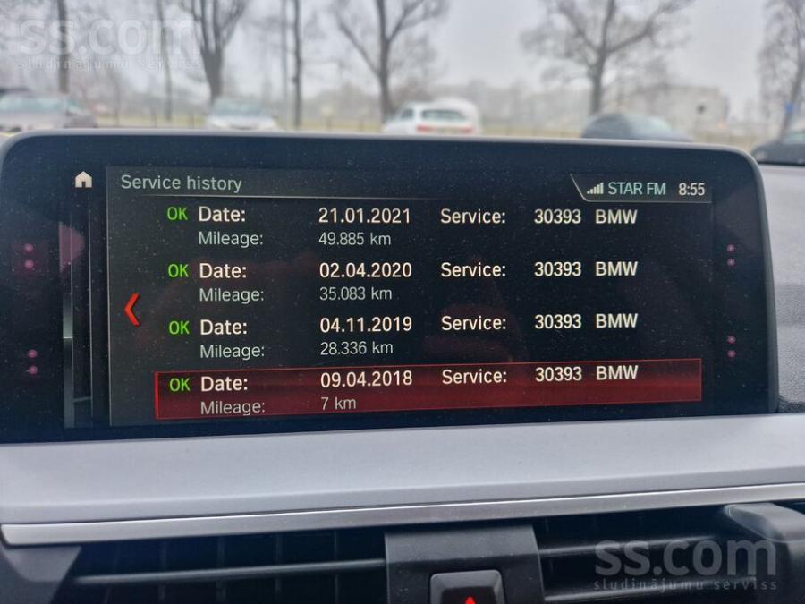 Black BMW X3 2018 in Riga, with an engine capacity of 2.00 L and mileage of 159 thousand km for 22490 €, photo 13 on AUTOMOTO.COM.LV
