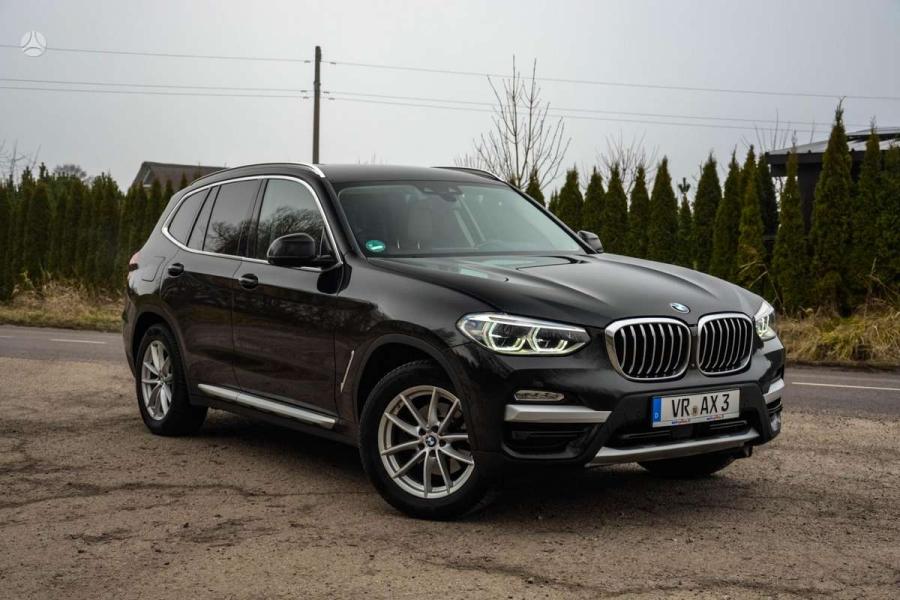Black BMW X3 2018 in Elektrenai, with an engine capacity of 2.00 L and mileage of 128 thousand km for 26800 €, photo 1 on AUTOMOTO.COM.LV