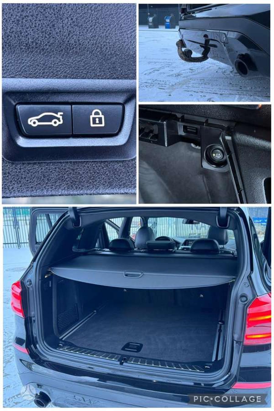 Black BMW X3 2018 in Jonava, with an engine capacity of 2.00 L and mileage of 287 thousand km for 21500 €, photo 36 on AUTOMOTO.COM.LV
