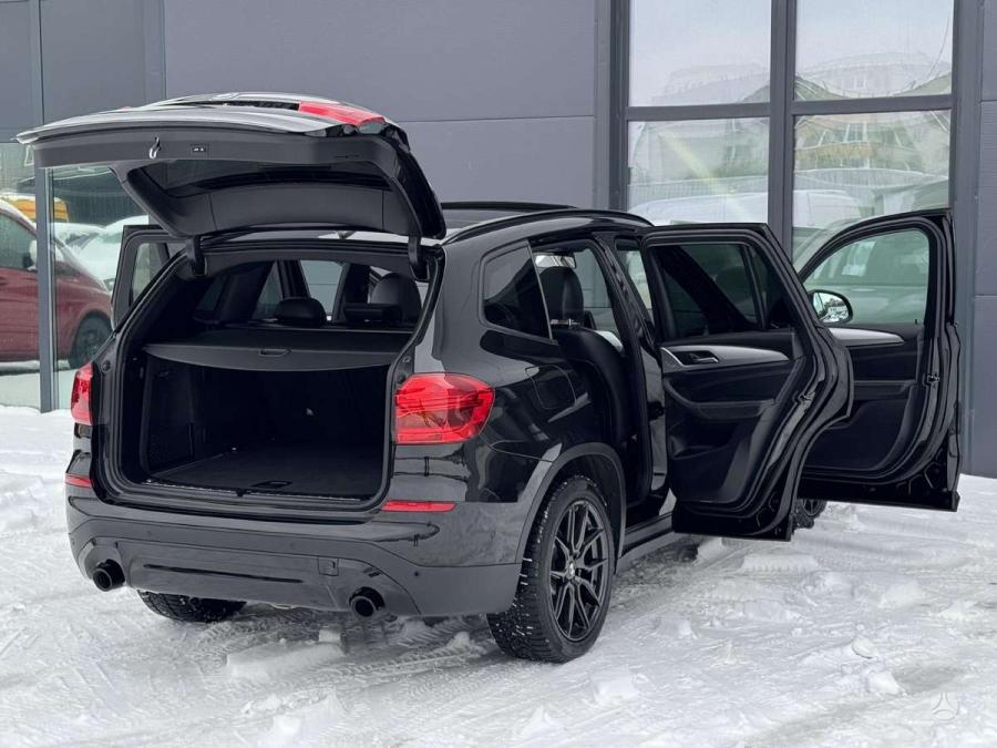 Black BMW X3 2018 in Jonava, with an engine capacity of 2.00 L and mileage of 280 thousand km for 21300 €, photo 13 on AUTOMOTO.COM.LV