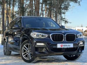 Black BMW X3 2018 in Utena, with an engine capacity of 2.00 L and mileage of 201 thousand km for 23500 €, photo 7 on AUTOMOTO.COM.LV
