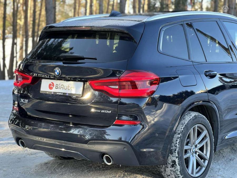 Black BMW X3 2018 in Utena, with an engine capacity of 2.00 L and mileage of 201 thousand km for 23500 €, photo 14 on AUTOMOTO.COM.LV