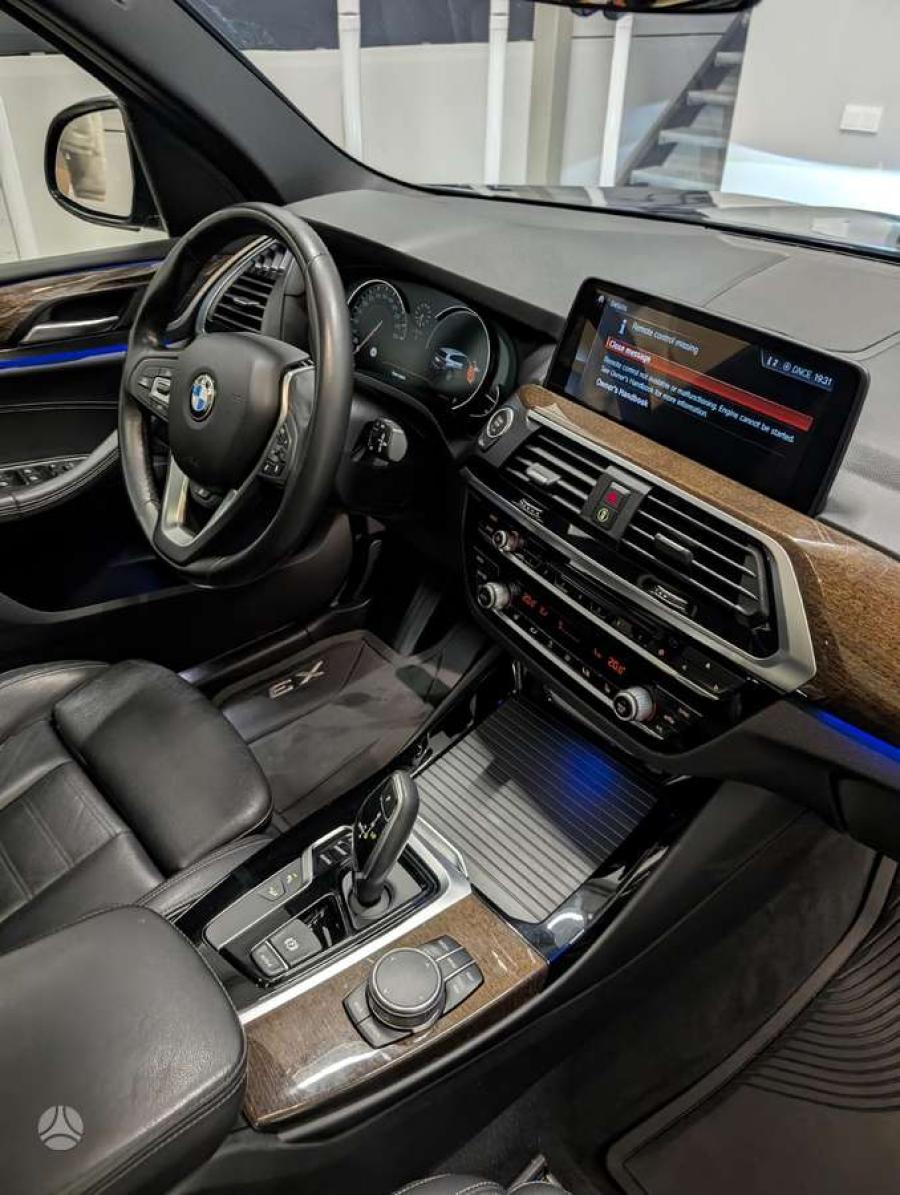 Melns BMW X3 2018 Kauņa, ar dzinēja tilpumu 2.00 L un nobraukumu 64 tūkst. km par 26900 €, foto 16 vietnē AUTOMOTO.COM.LV
