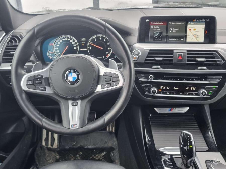 Черный БМВ Х3 2018 в Арёгала, объемом двигателя 3.00 л и пробегом 185 тыс. км за 23900 €, фото 15 на AUTOMOTO.COM.LV