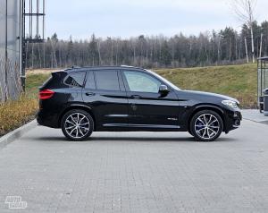 Black BMW X3 2018 in Vilnius, with an engine capacity of 3.00 L and mileage of 243 thousand km for 23250 €, photo 4 on AUTOMOTO.COM.LV