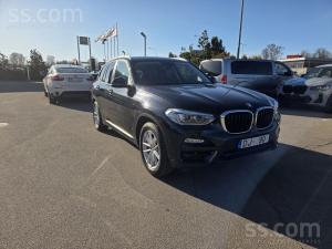 Black BMW X3 2018 in Riga, with an engine capacity of 2.00 L and mileage of 159 thousand km for 22390 €, photo  on AUTOMOTO.COM.LV