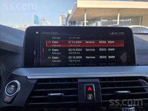 Black BMW X3 2018 in Riga, with an engine capacity of 2.00 L and mileage of 159 thousand km for 22390 €, photo 16 on AUTOMOTO.COM.LV