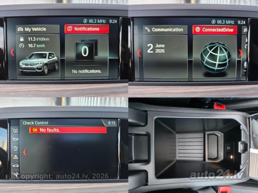 Melns BMW X3 2018 Tallina, ar dzinēja tilpumu 2.00 L un nobraukumu 229 tūkst. km par 22500 €, foto 22 vietnē AUTOMOTO.COM.LV