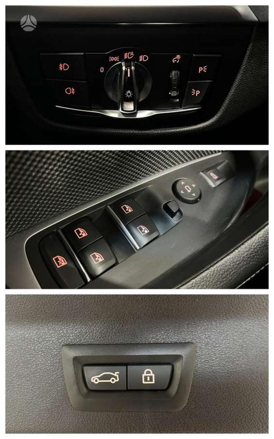 Black BMW X3 2018 in Kaunas, with an engine capacity of 2.00 L and mileage of 87 thousand km for 24500 €, photo 15 on AUTOMOTO.COM.LV
