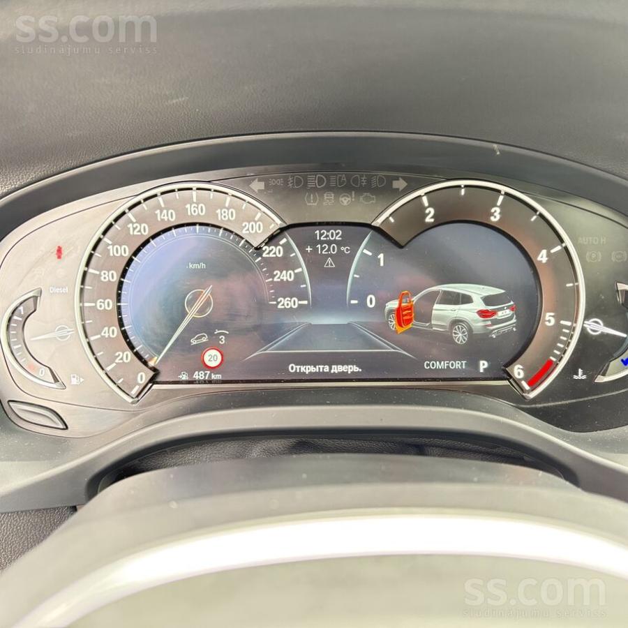 Black BMW X3 2018 in Daugavpils, with an engine capacity of 2.00 L and mileage of 225 thousand km for 23500 €, photo 11 on AUTOMOTO.COM.LV