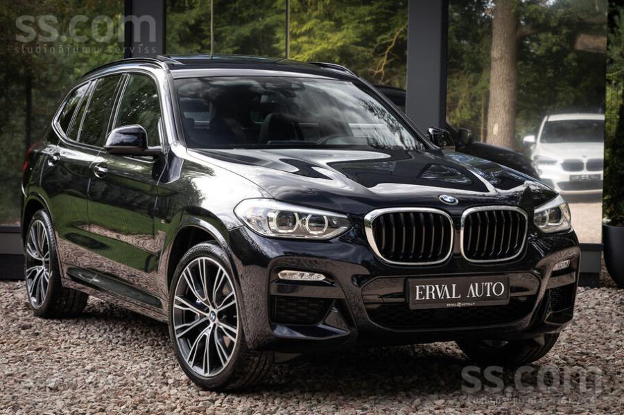 Black BMW X3 2018 in Jelgava, with an engine capacity of 2.00 L and mileage of 206 thousand km for 22900 €, photo 4 on AUTOMOTO.COM.LV
