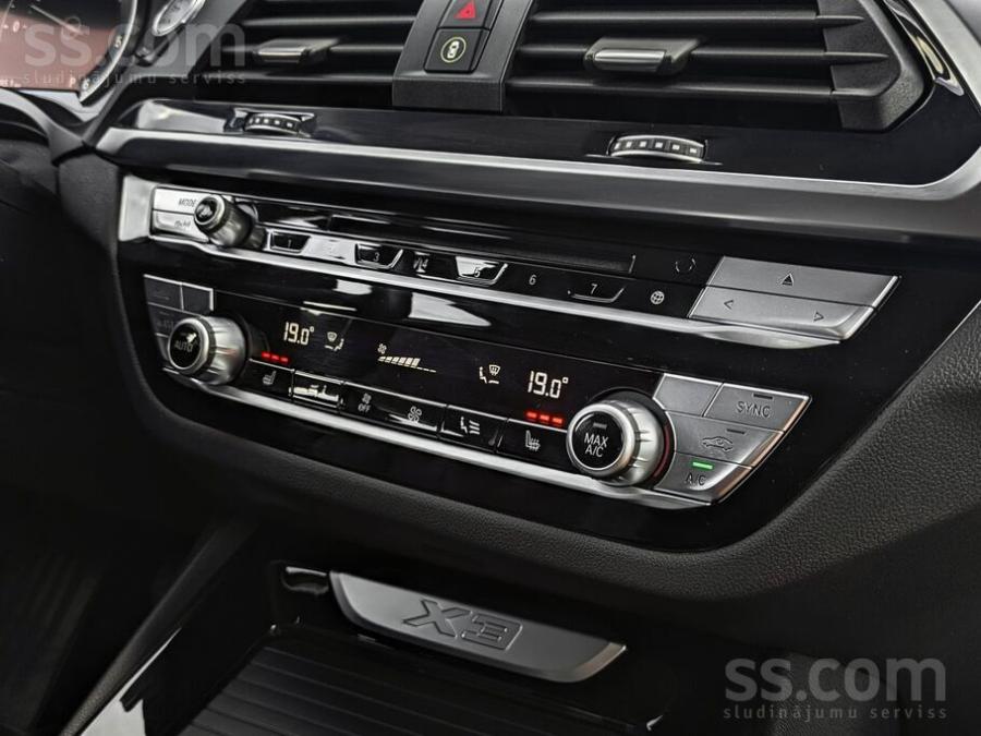 Melns BMW X3 2018 Tukums, ar dzinēja tilpumu 3.00 L un nobraukumu 130 tūkst. km par 25990 €, foto 13 vietnē AUTOMOTO.COM.LV