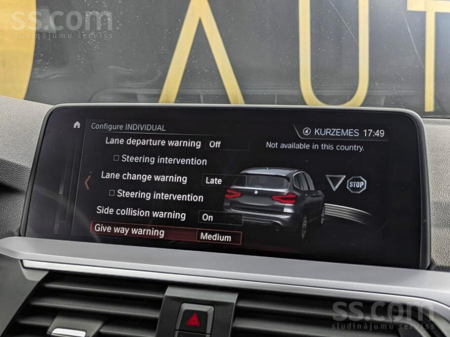 Melns BMW X3 2018 Tukums, ar dzinēja tilpumu 3.00 L un nobraukumu 130 tūkst. km par 25990 €, foto 17 vietnē AUTOMOTO.COM.LV