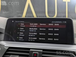 Melns BMW X3 2018 Tukums, ar dzinēja tilpumu 3.00 L un nobraukumu 130 tūkst. km par 25990 €, foto 21 vietnē AUTOMOTO.COM.LV