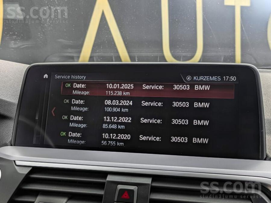 Melns BMW X3 2018 Tukums, ar dzinēja tilpumu 3.00 L un nobraukumu 130 tūkst. km par 25990 €, foto 21 vietnē AUTOMOTO.COM.LV