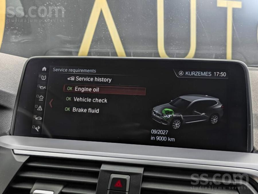 Melns BMW X3 2018 Tukums, ar dzinēja tilpumu 3.00 L un nobraukumu 130 tūkst. km par 25990 €, foto 23 vietnē AUTOMOTO.COM.LV